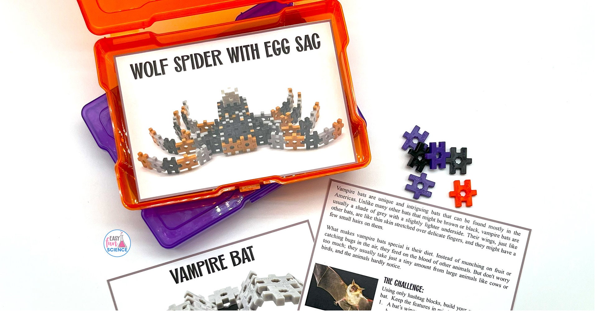 Hashtag Block Task Cards Fall - Fun STEM Challenges for Halloween and ...