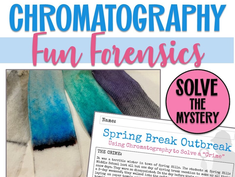Chemistry in Forensics | Chromatography Activity - Etsy