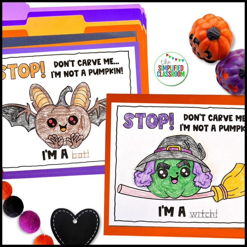 Disguise a Pumpkin Cut & Paste Easy Halloween Craft Kindergarten 1st ...