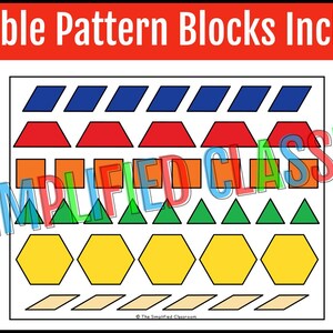 Spring Pattern Blocks, Spring Pattern Block Mats, Spring Tangrams ...