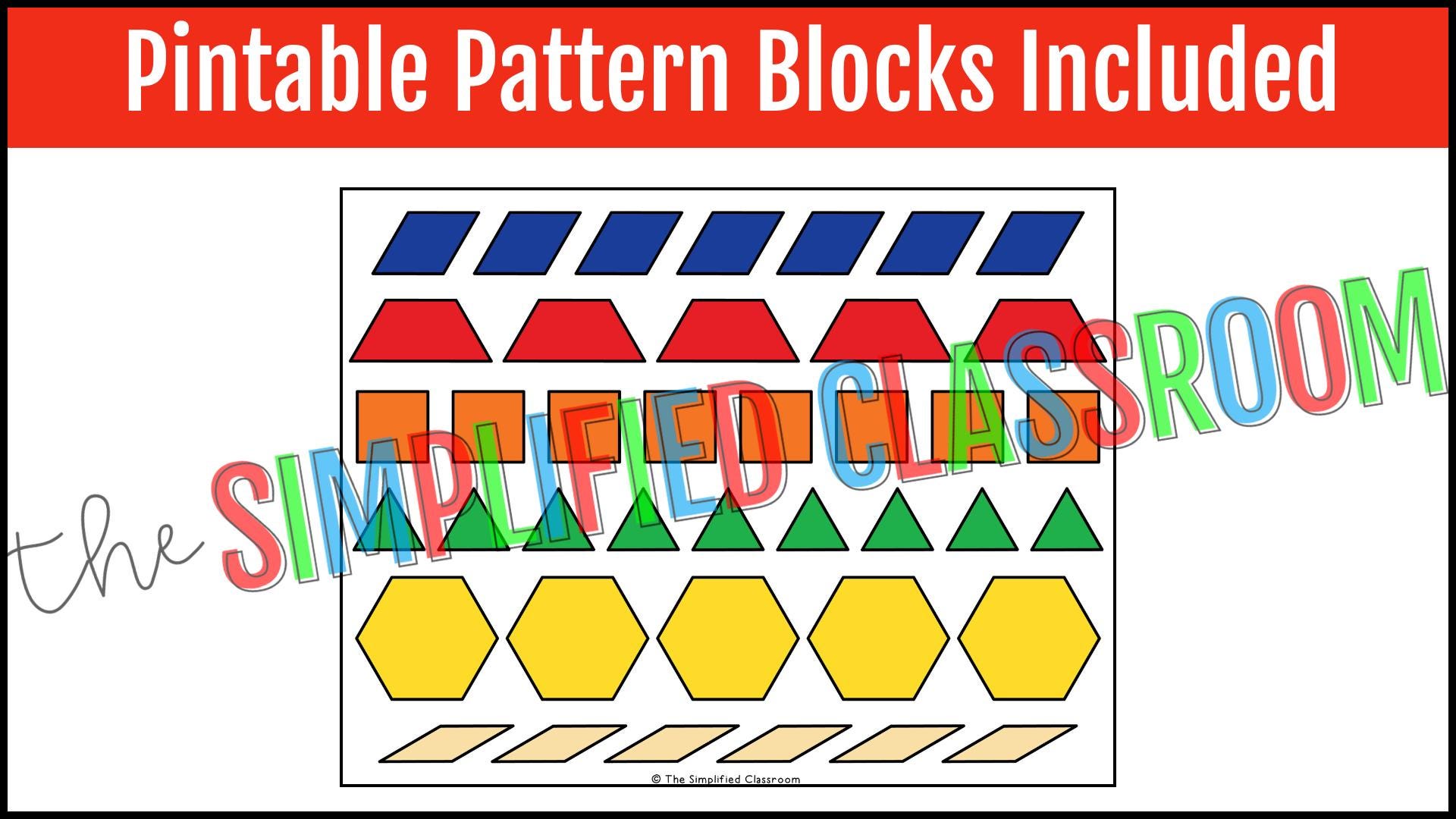 Spring Pattern Blocks, Spring Pattern Block Mats, Spring Tangrams ...