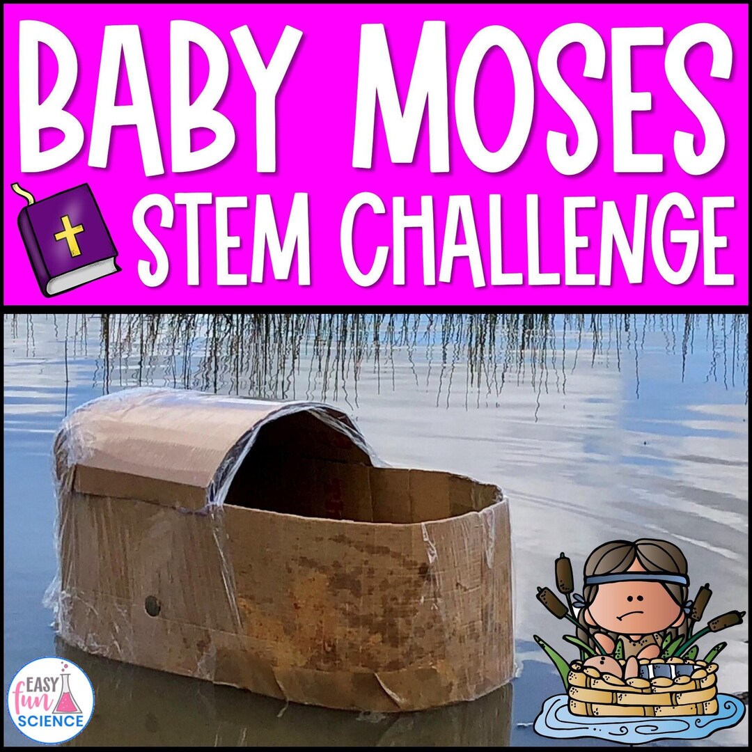 Baby Moses Bible STEM Challenge | Bible Lesson for Kids | Sunday School ...