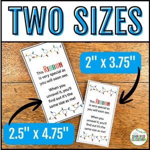 Ribbon Height Ornament Tags Printable | Holiday Keepsake Craft for Kids ...