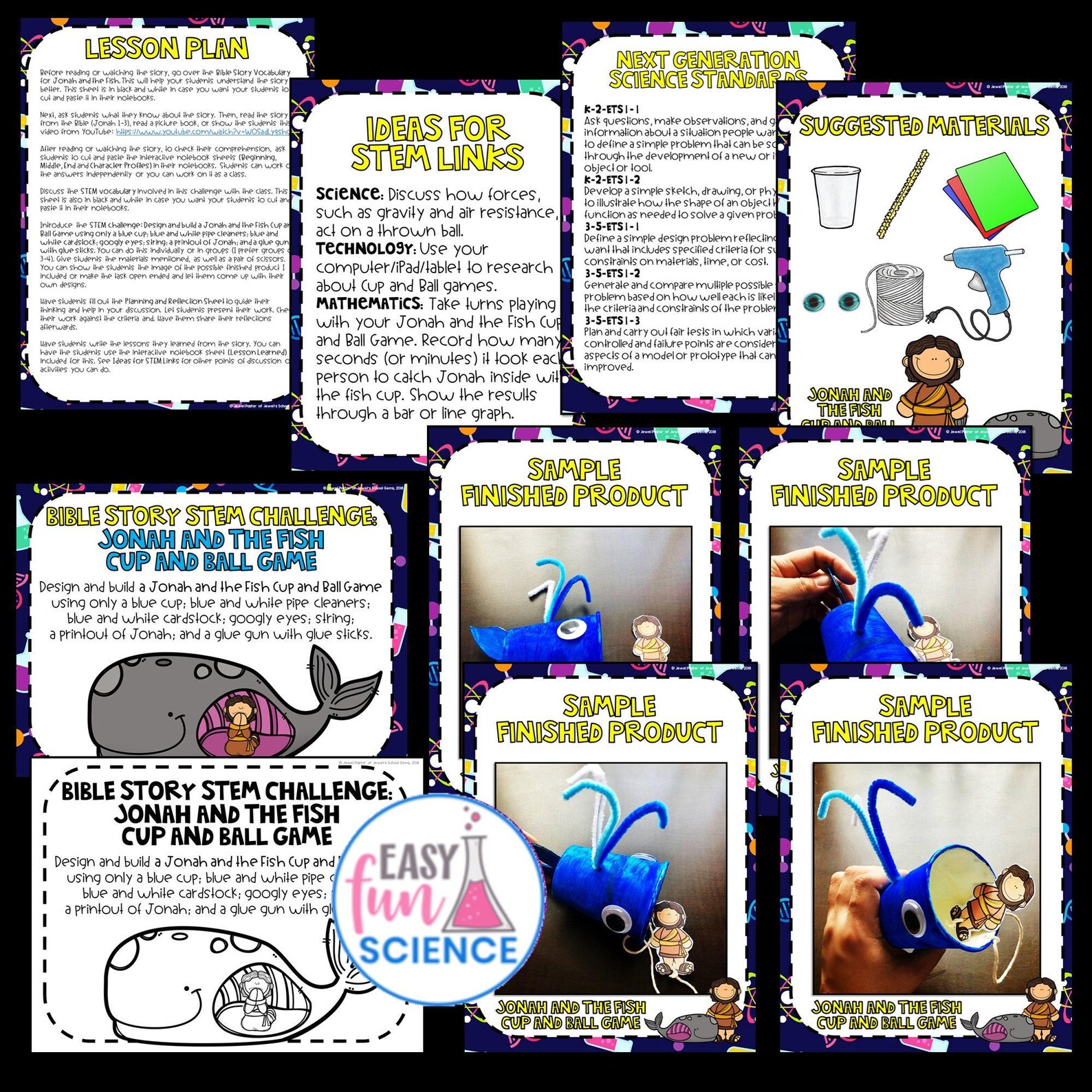 Jonah and the Whale Bible STEM Challenge | Sunday School Lesson ...