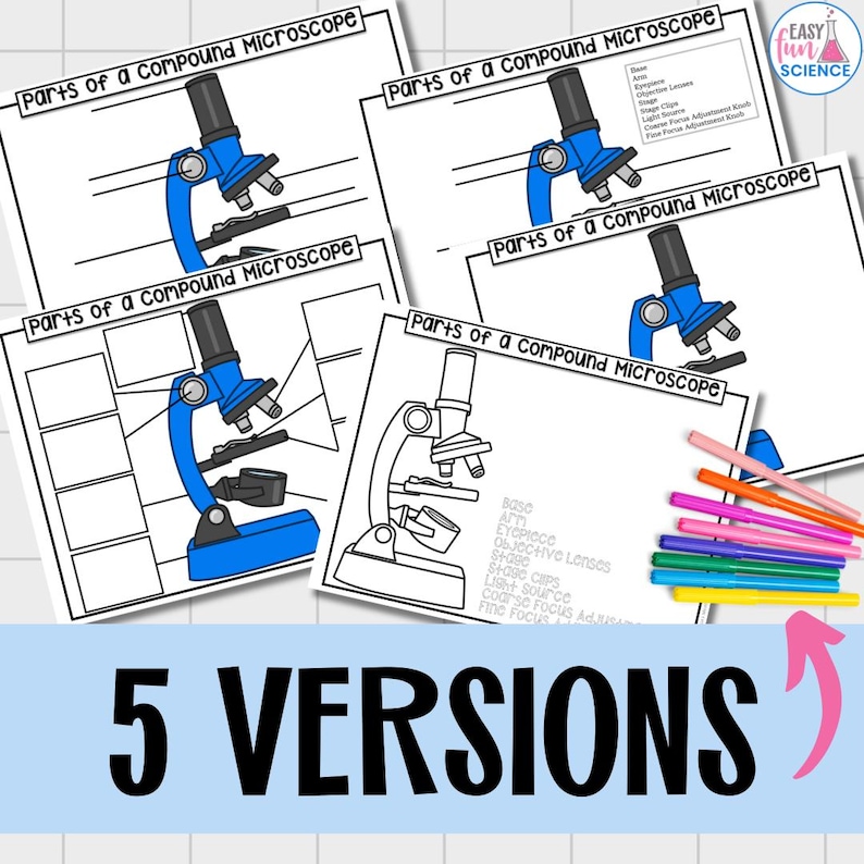 Microscope Labeling Activity, Microscope Parts, Microscope Diagram ...