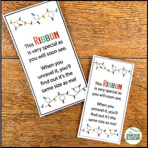 Ribbon Height Ornament Tags Printable | Holiday Keepsake Craft for Kids ...