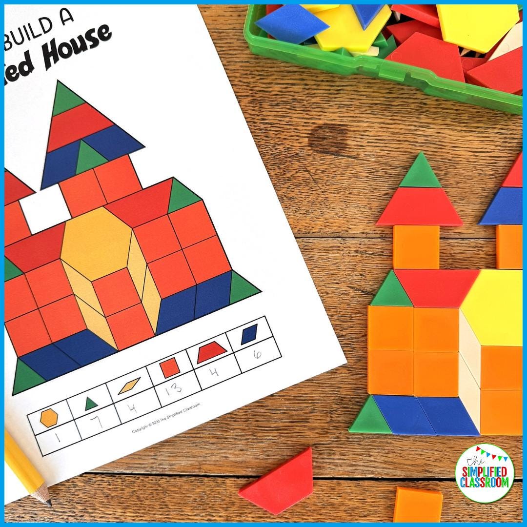 Halloween Pattern Block Mats, Halloween Tangrams, Pattern Block Mats ...