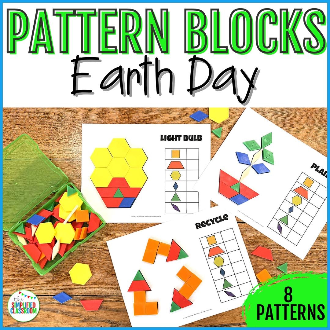 Earth Day Pattern Blocks, Earth Day Tangrams, Pattern Block Templates ...