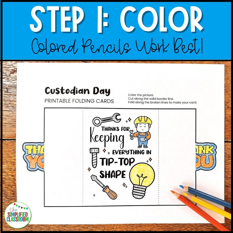 National Custodian Day - Thank You Cards to Custodians to Show ...