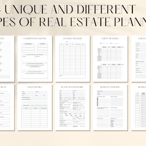 ULTIMATE Real Estate Planner, Real Estate Business Planner, Real Estate ...