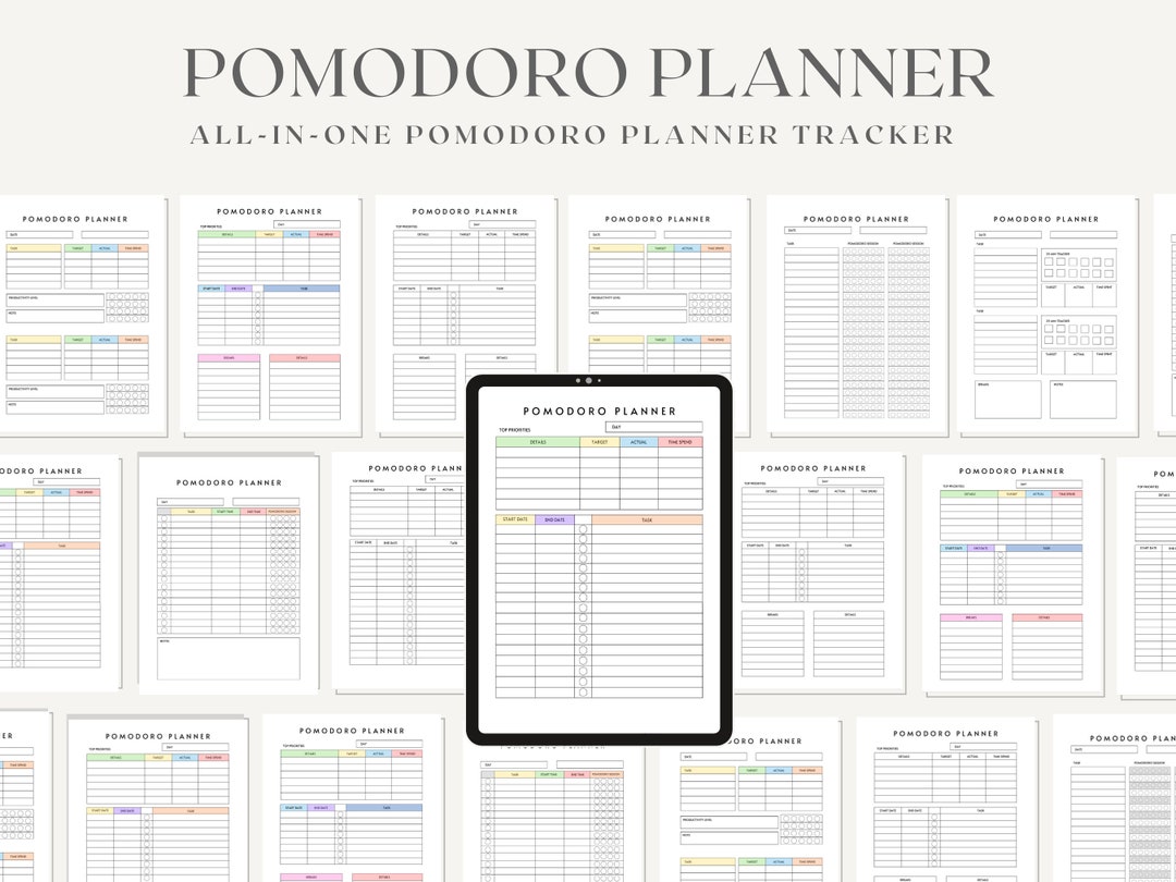 Pomodoro Planner, Pomodoro Timer, Pomodoro Tracker, Study Session ...