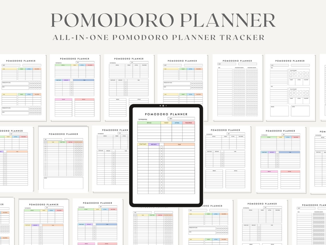 Pomodoro Planner, Pomodoro Timer, Pomodoro Tracker, Study Session ...