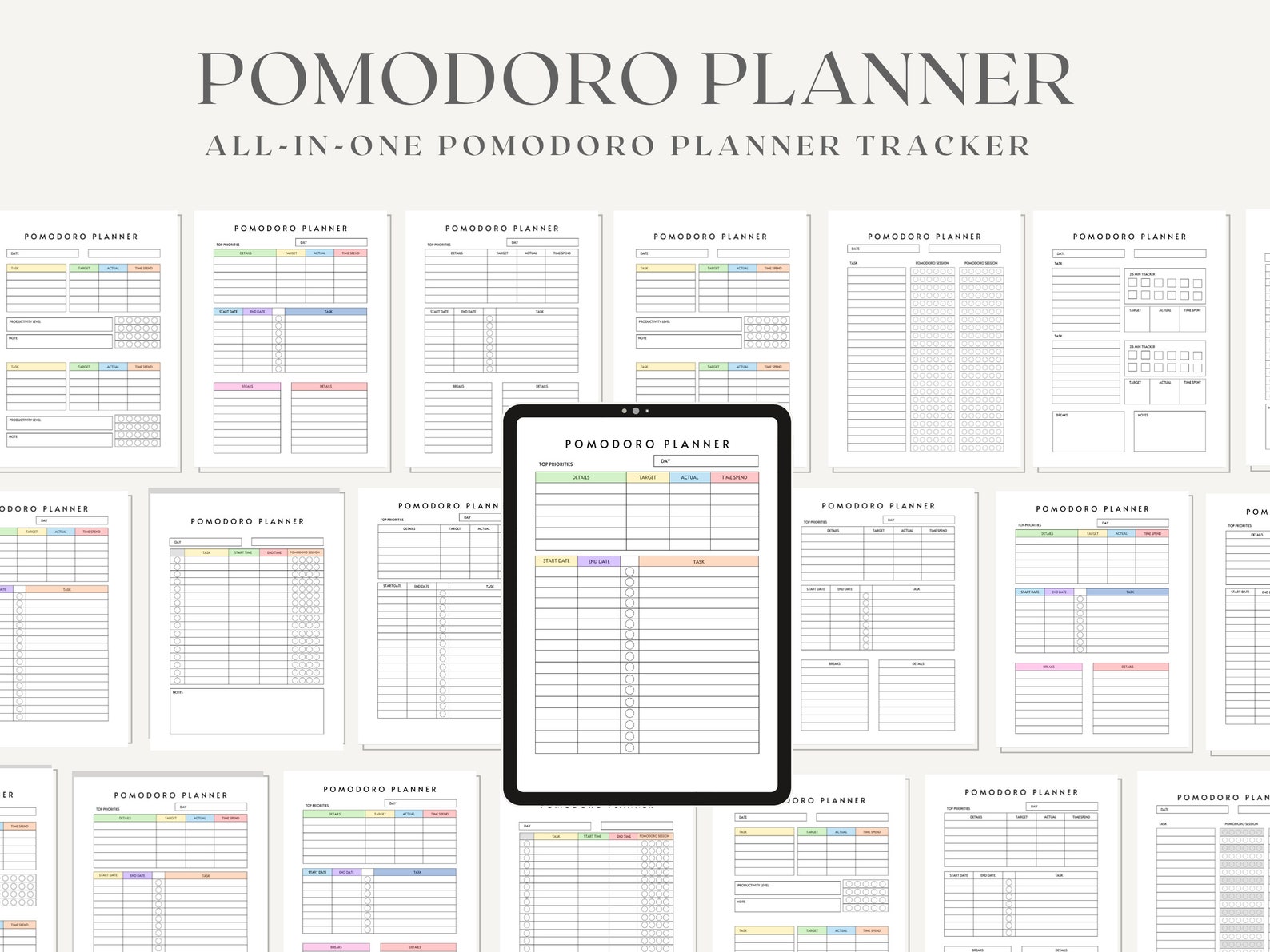 Pomodoro Planner, Pomodoro Timer, Pomodoro Tracker, Study Session ...