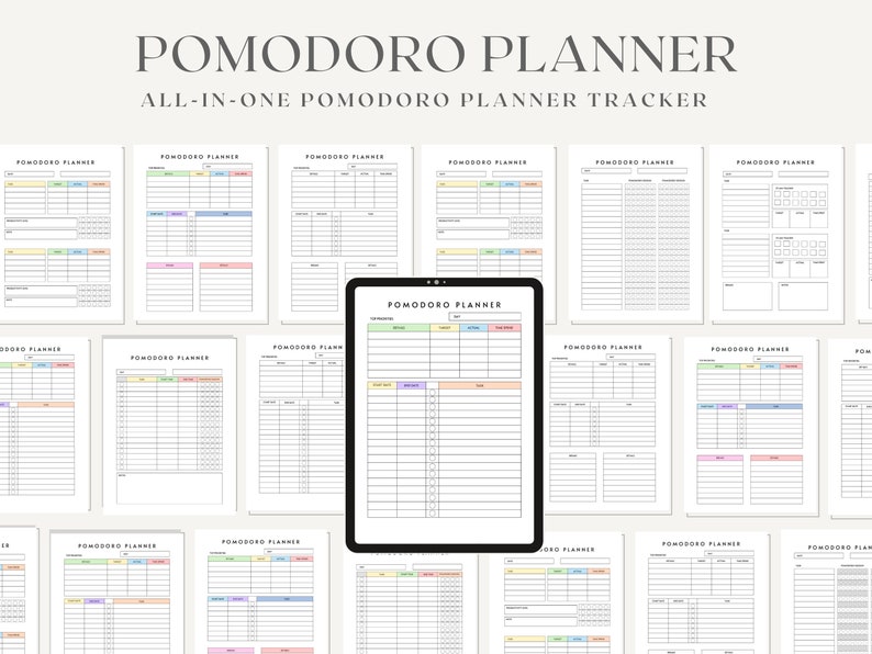 Pomodoro Planner, Pomodoro Timer, Pomodoro Tracker, Study Session ...