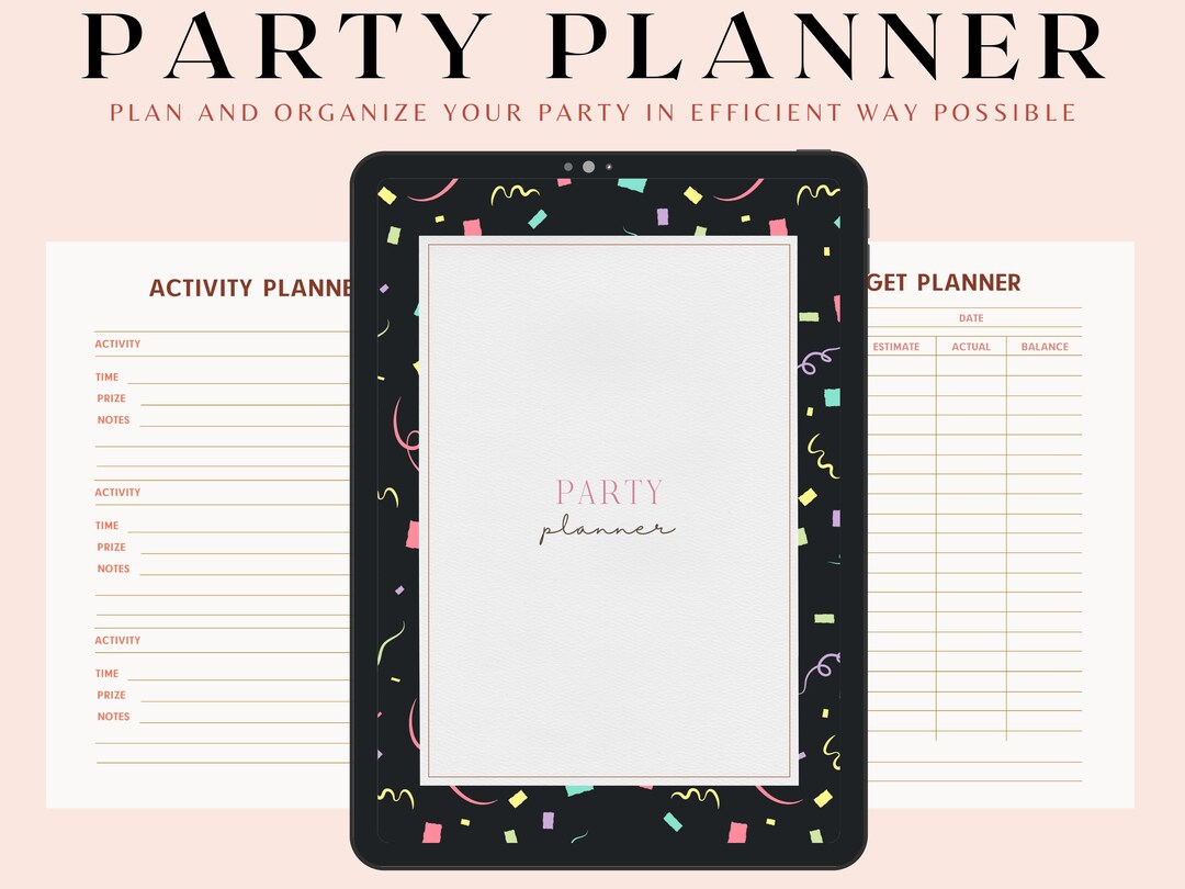 Party Planner | Event Planner Printable | Event Organizer | Event ...