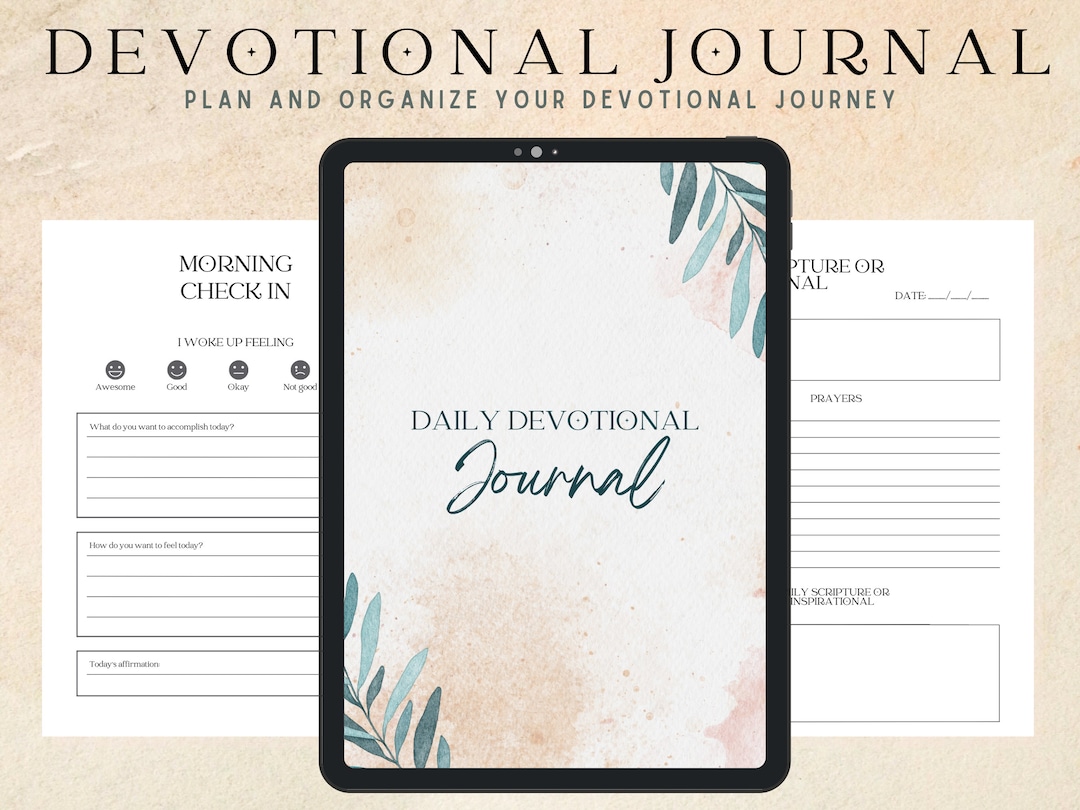 Bible Devotional Journal for Woman, Christian Women Devotional Journal ...