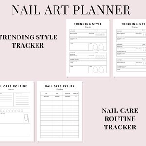 Nail Art Planner, Nail Care Planner, Nail Planner, Nail Art Idea, Nail ...
