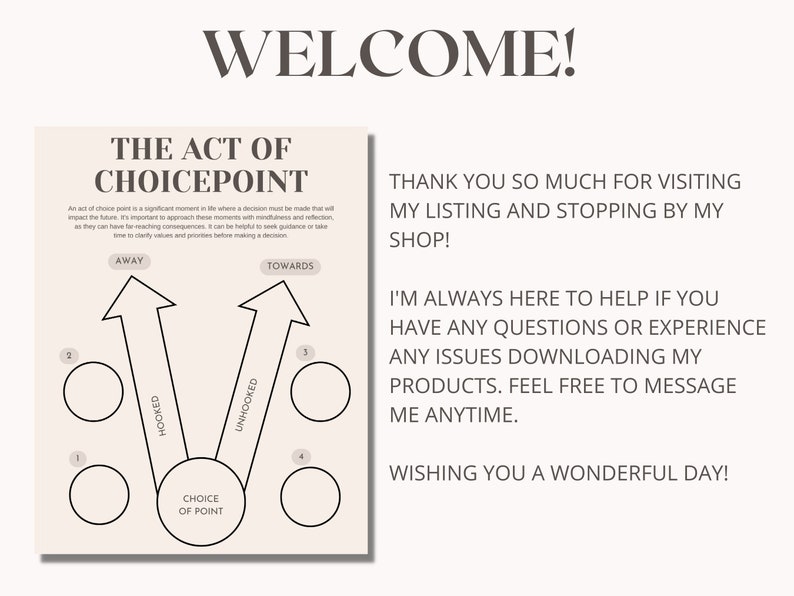 Printable Acceptance Therapy Worksheets - Mindfulness, DBT, and ACT ...