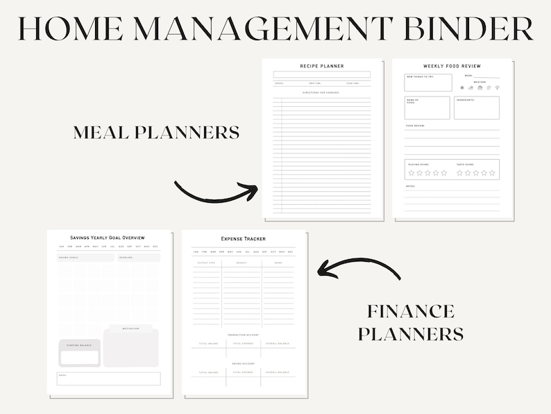 Household Binder, Home Management Binder, the Household Planner ...