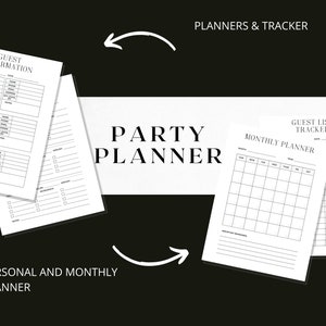 ULTIMATE Party Planner Organizer Bundle, Party Planner Notebook ...