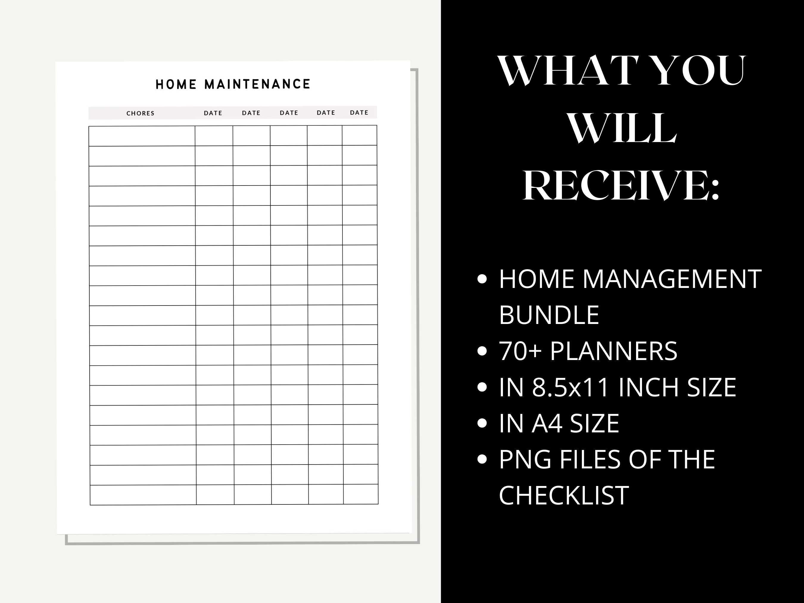 Household Binder, Home Management Binder, the Household Planner ...