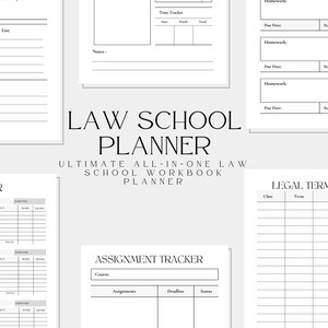 Law School Planner, Law Student Planner, Law School Notes, Law School ...