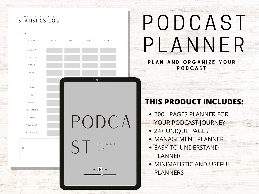 ULTIMATE Podcast Planner BUNDLE, Podcast Script, Podcast Checklist ...