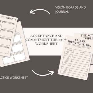 Printable Acceptance Therapy Worksheets - Mindfulness, DBT, and ACT ...