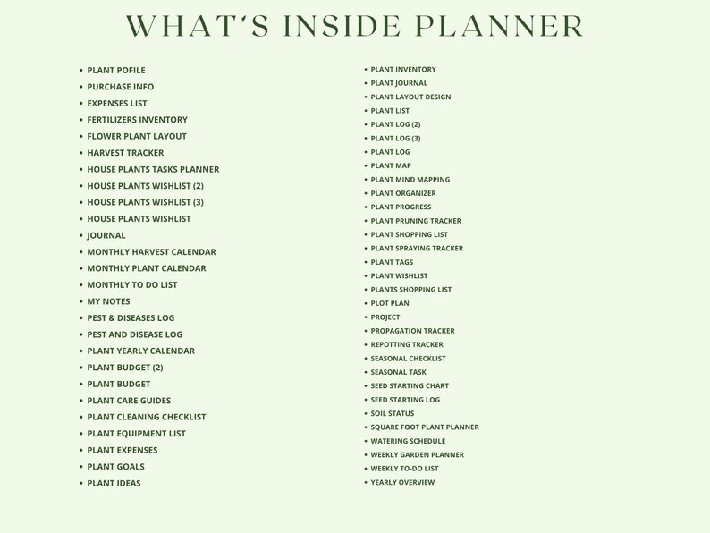 House Plants Care Planner Printable, Plant Care Journal, Plant Planner ...