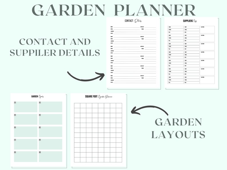 The Ultimate Gardening Planner BUNDLE, Gardening Planner Printable ...