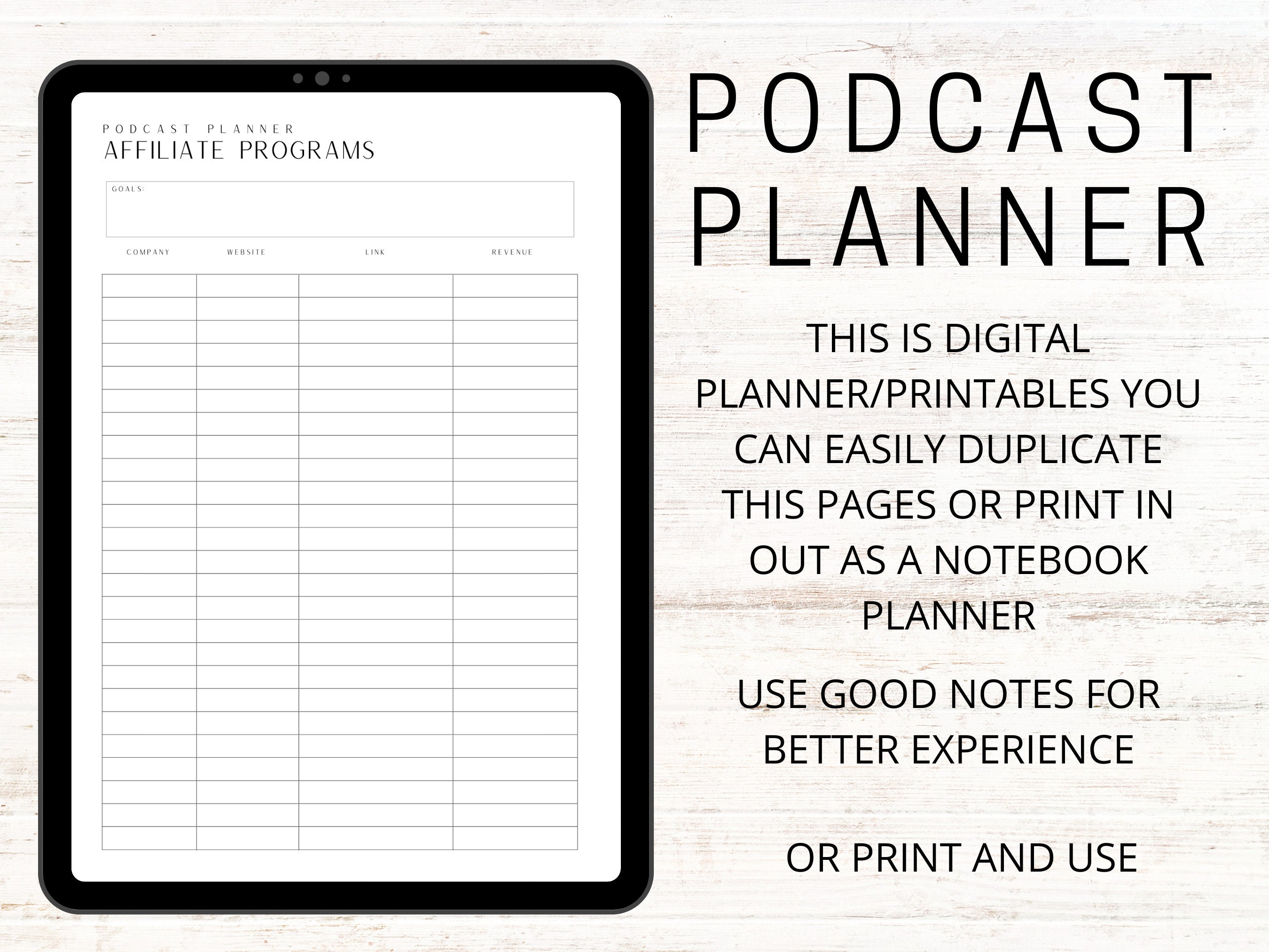 ULTIMATE Podcast Planner BUNDLE, Podcast Script, Podcast Checklist ...
