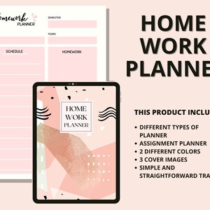 Homework Tracker, Homework Planner Printable, Assignment Planner ...