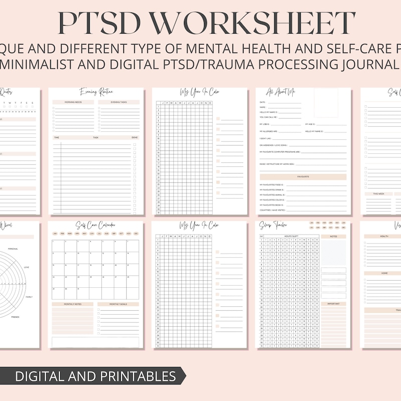 Trauma Workbook - Etsy