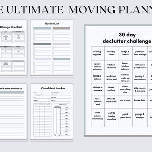 Moving Planner, Moving Checklist, Moving Binder, Moving Gift, Moving ...