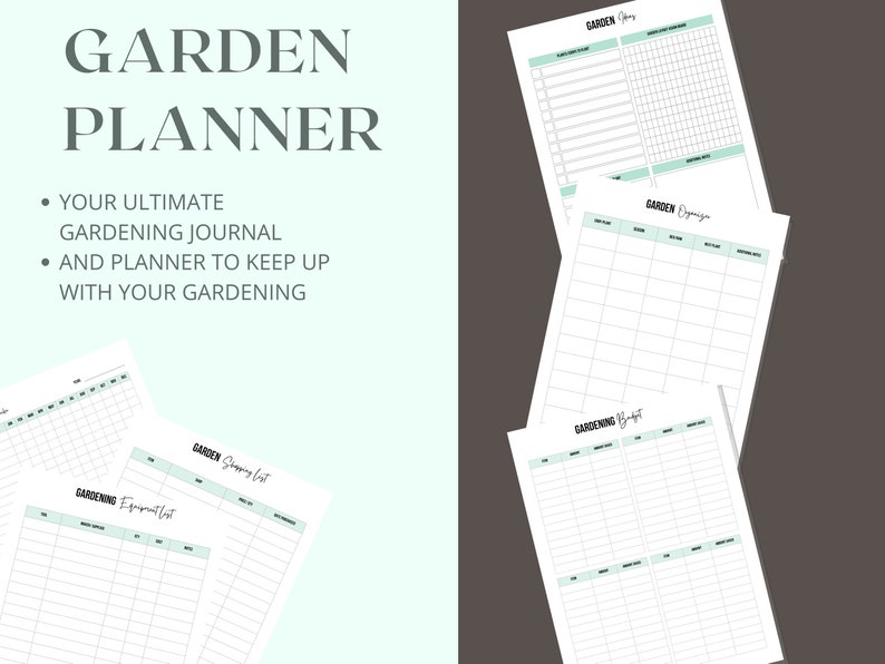 The Ultimate Gardening Planner BUNDLE, Gardening Planner Printable ...