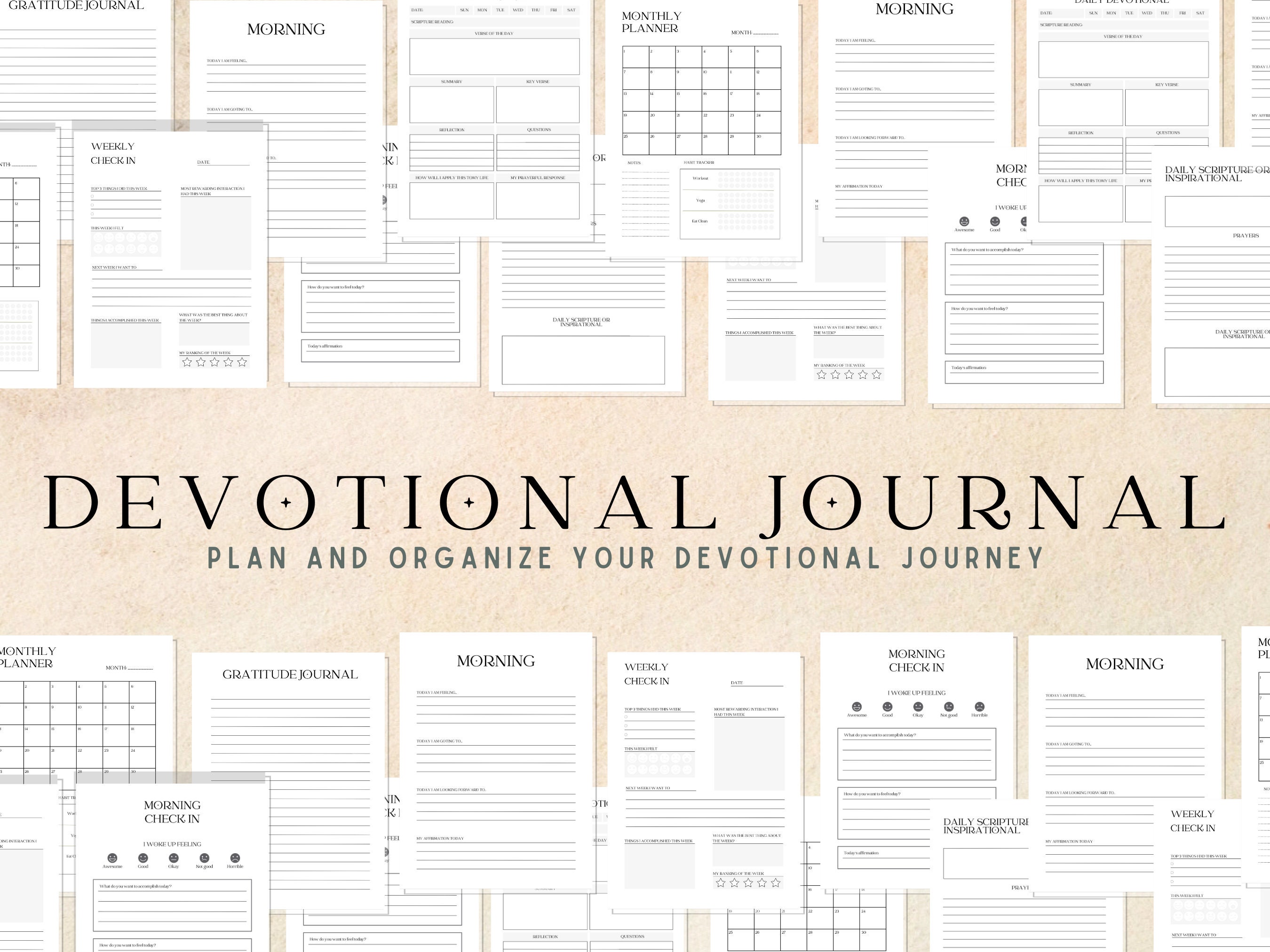 Bible Devotional Journal for Woman, Christian Women Devotional Journal ...