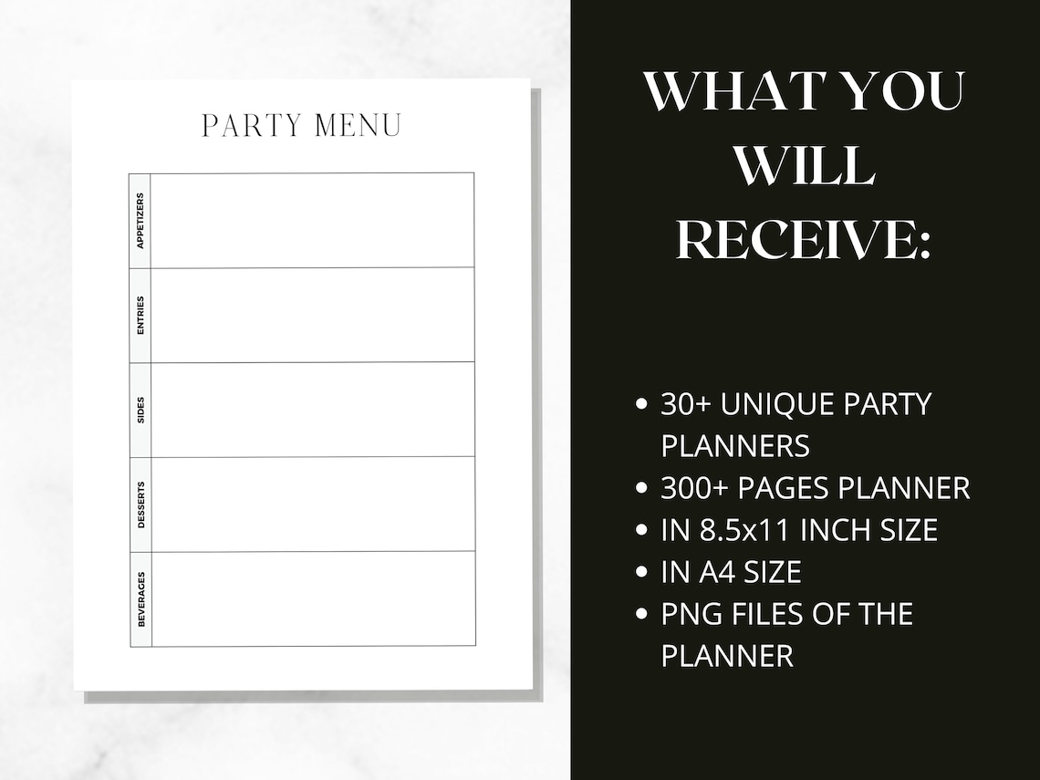 ULTIMATE Party Planner Organizer Bundle Party Planner - Etsy