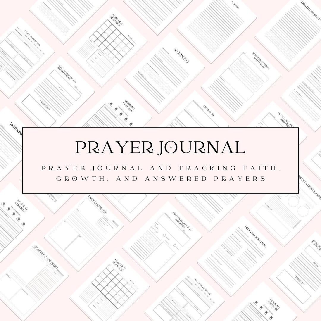 Prayerful Journal | Digital Faith & Prayer Journal With Bible Verses ...