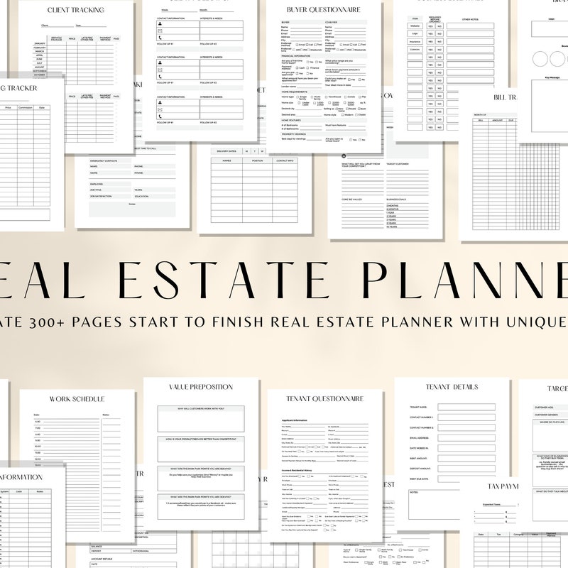 Plr Real Estate Planner - Etsy