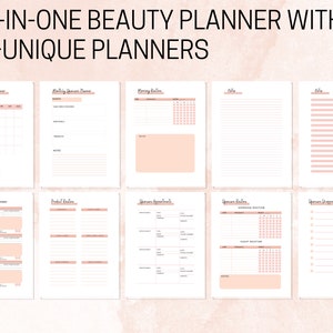 ULTIMATE Beauty Planner Bundle, Skincare Chart, Skincare Organizer ...