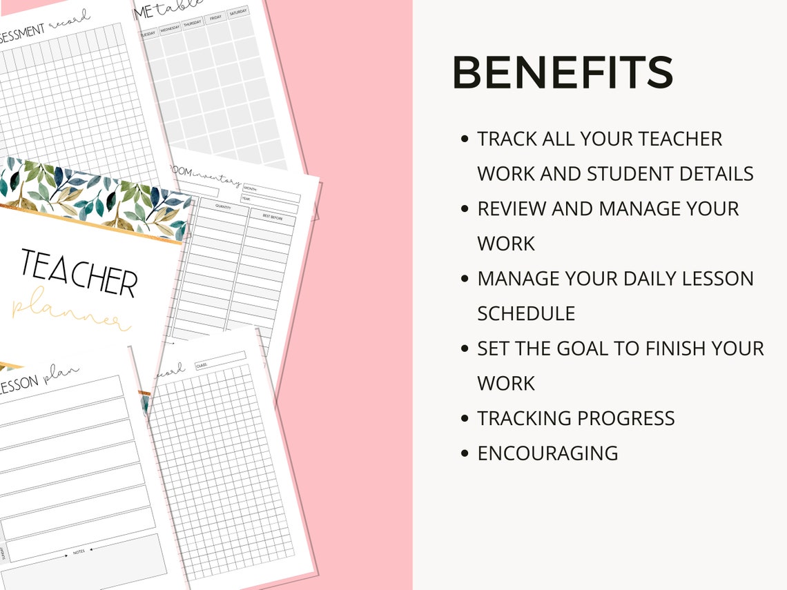 Digital Teacher Planner (UNDATED), Teacher Planner, Teacher Digital ...