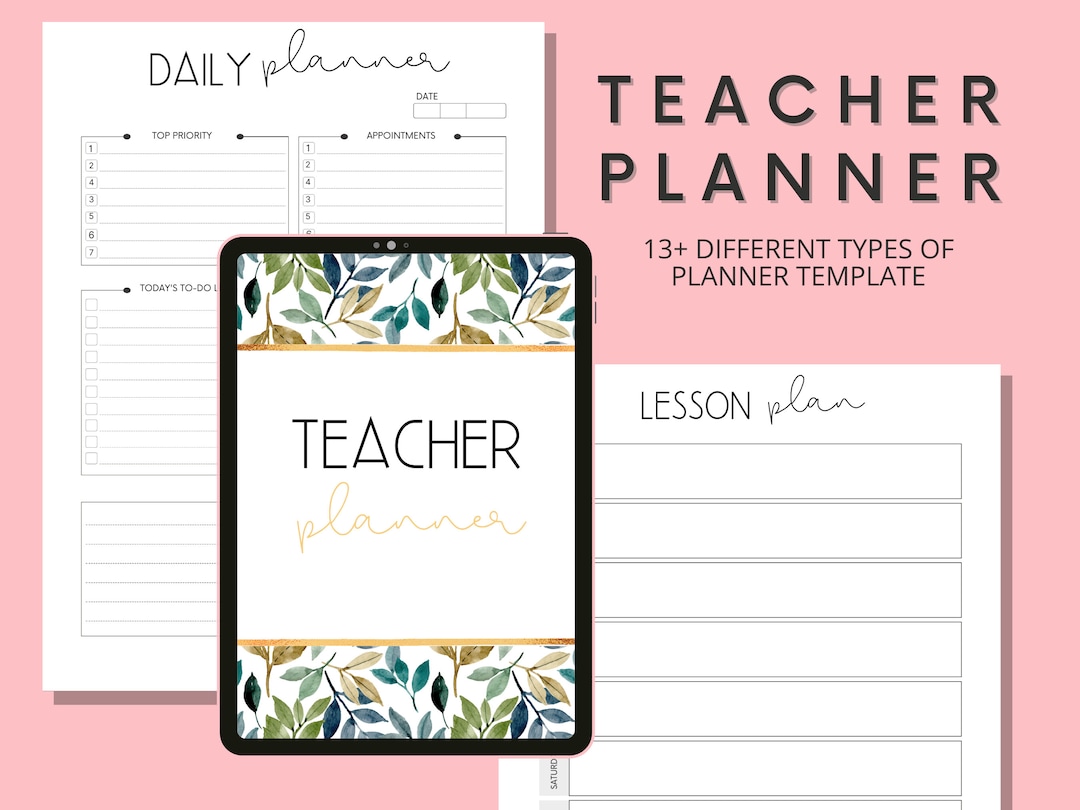 Teacher Planner, Teacher Digital Planner | Digital Planner, Daily ...