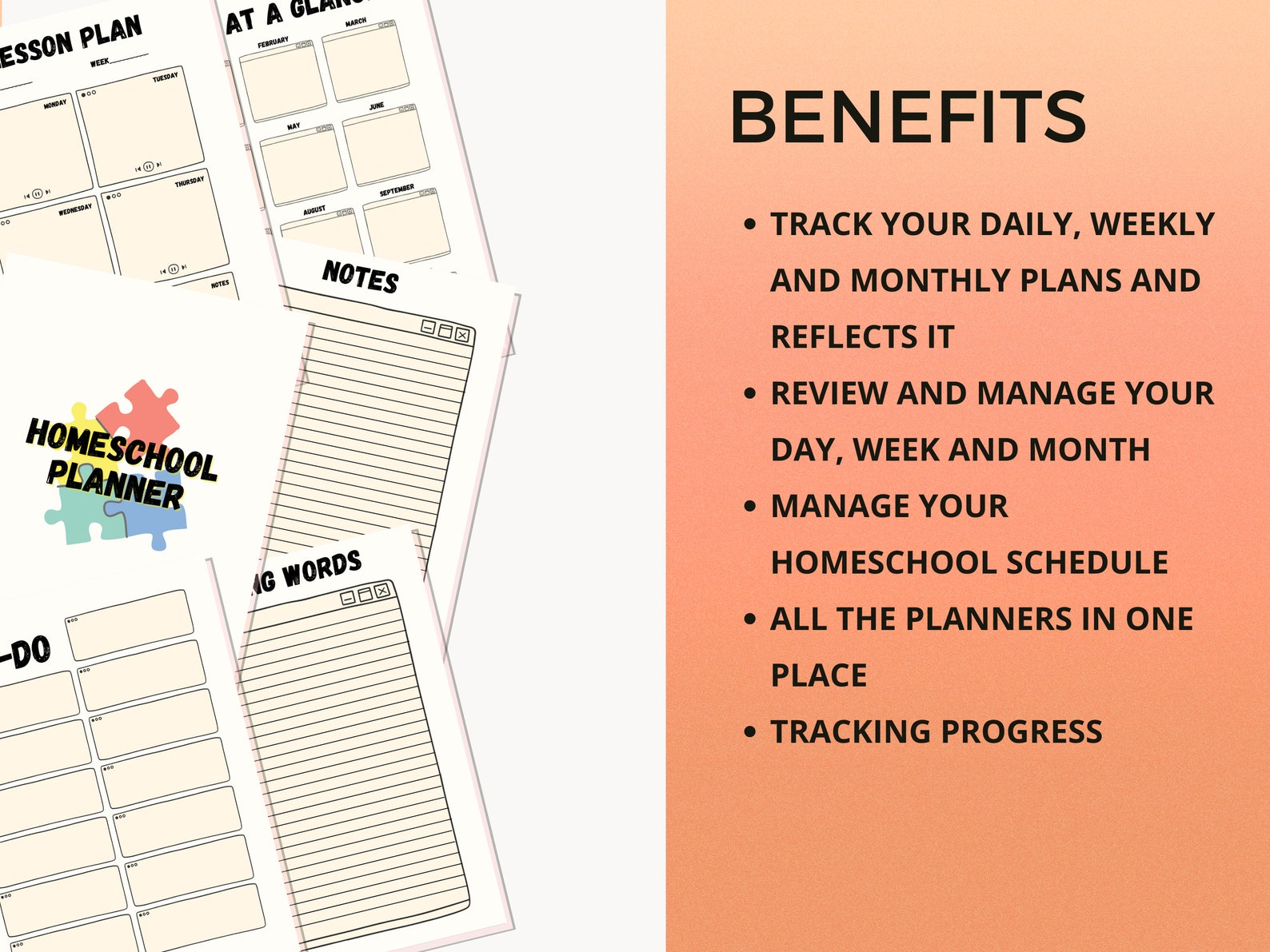 Digital Homeschool Planner, Printable Homeschool Planner, Best ...