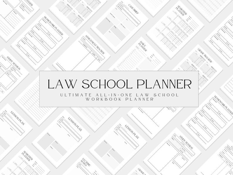 Law School Planner, Law Student Planner, Law School Notes, Law School ...