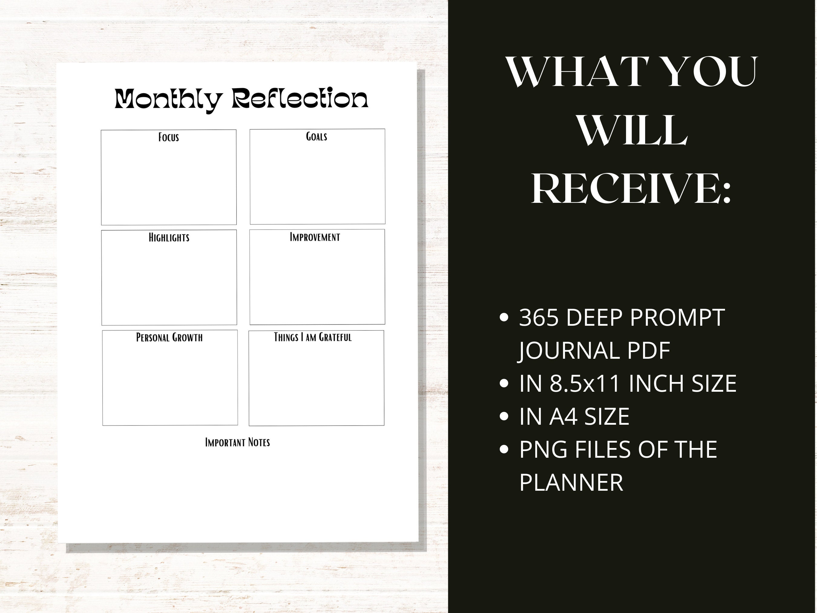 365 Prompts Journal, Deep Thought Writing Prompts, 5 Minute Journal ...
