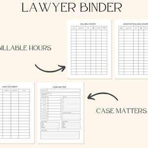 Lawyer Planner, Lawyer Organizer, Paralegal Case Tracker, Legal Tracker ...
