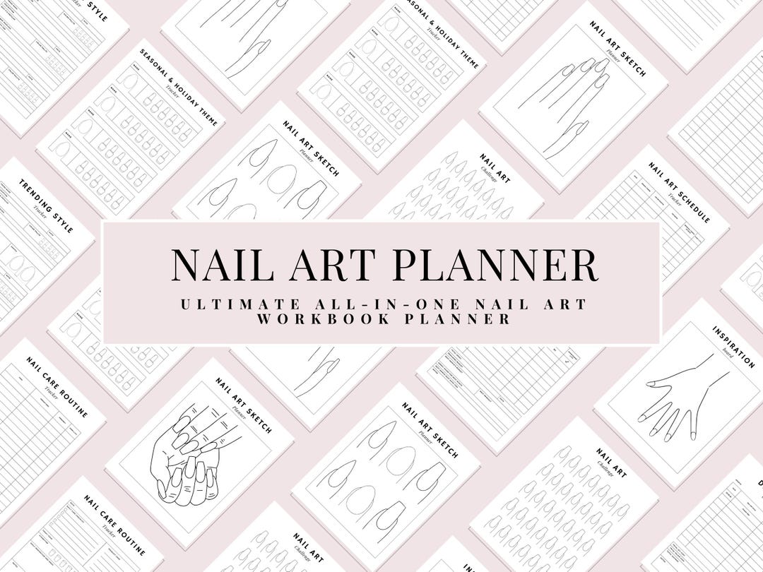 Nail Art Planner, Nail Care Planner, Nail Planner, Nail Art Idea, Nail ...