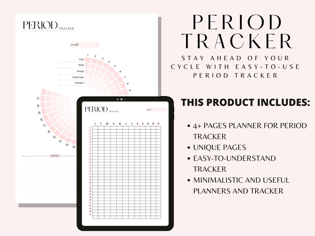 Period Tracker Printables, Ovulation Tracker, Fertility Planner, Period ...