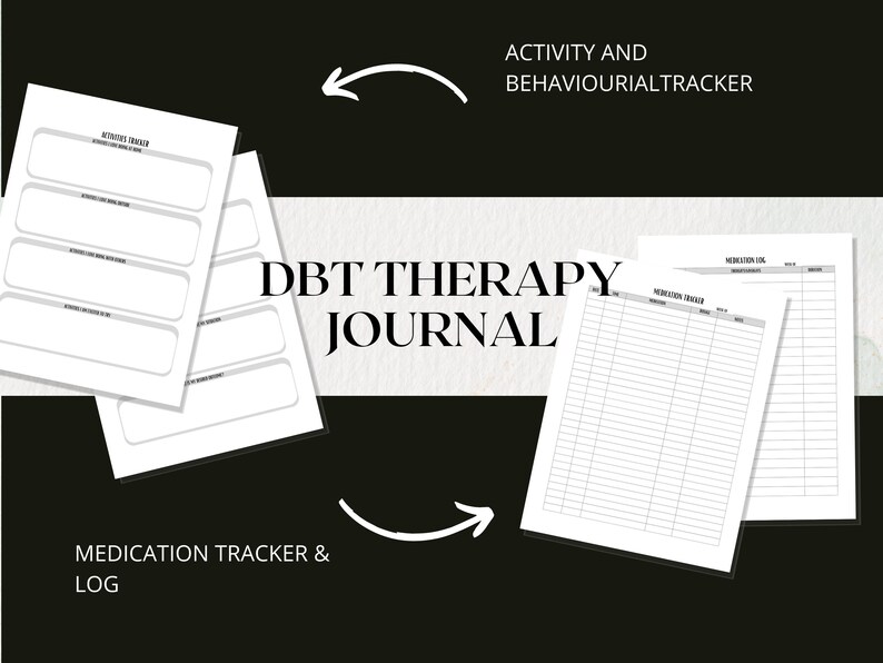 DBT Workbook, DBT Therapy Journal, DBT Skills, Therapy Worksheet ...