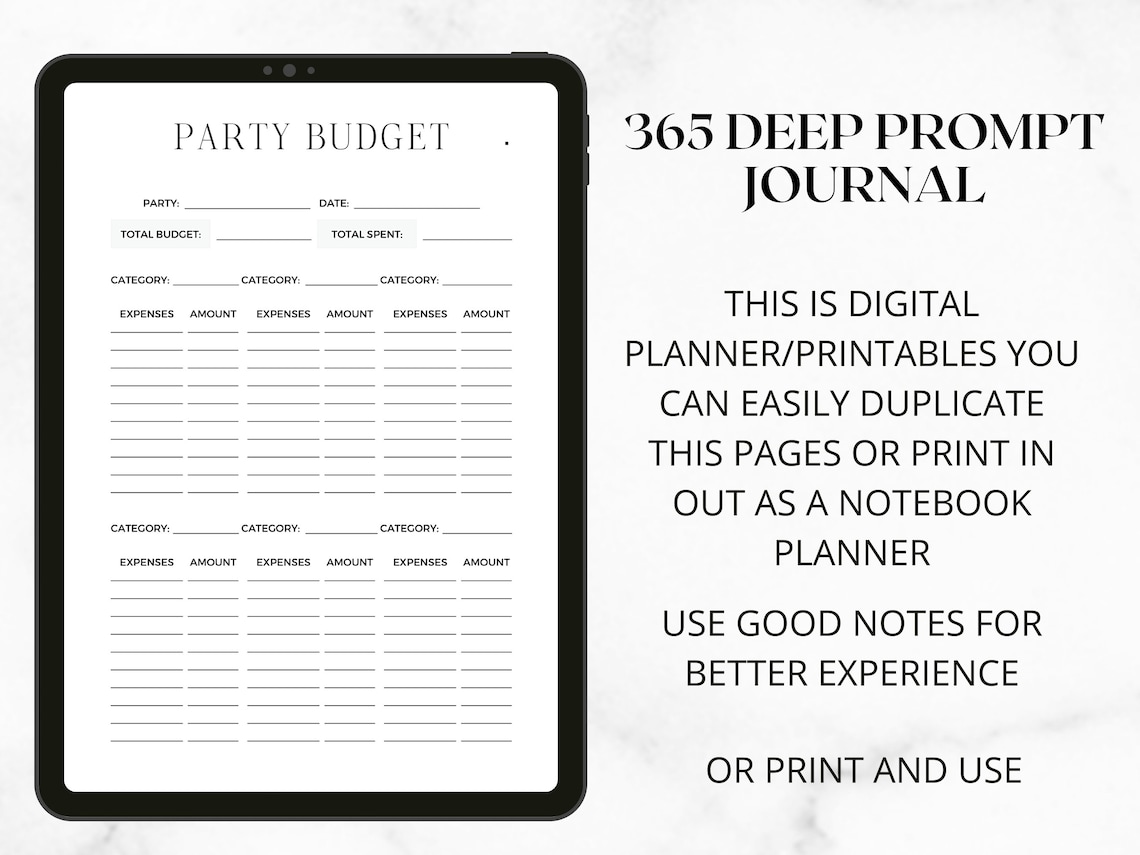 Printable Party Planner Checklist, the Perfect Party Planner, Party ...